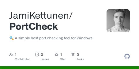 GitHub JamiKettunen PortCheck A Simple Host Port Checking Tool For Windows