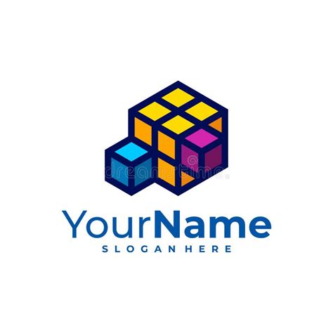 Creative Cube Logo Vector Hexagon Logo Design Template Stock Vector