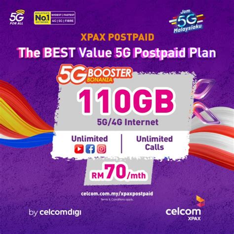 Celcom Postpaid Xpax And Postpaid Mega 4g 5g Shopee Malaysia