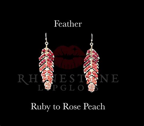 Feather 4 Color Ruby To Rose Peach Ruby Sw Indian Pink Padparascha