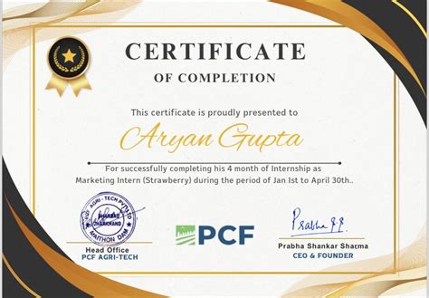 Aryan Gupta On Linkedin Pcf Agriculture Internship