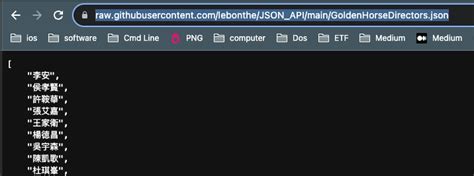 ①⓪⑨ 搭配 Ai 建立 Json Api 以金馬獎導演、魔戒、彼得傑克森、捷克、apple Watch、airpods By Min 彼得潘的 Swift Ios App 開發