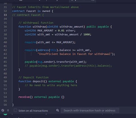 Remix Error With Withdrawing Ethereum Into Account Ethereum Stack