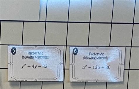 Solved Factor The Trinomials Show Work