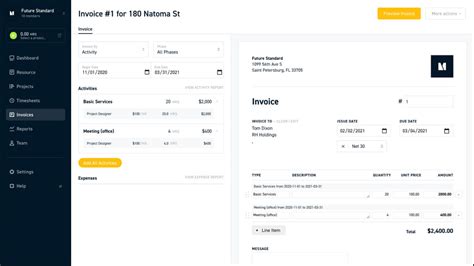 Architect Invoice Template