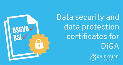 Data Security And Data Protection Certificates For Diga