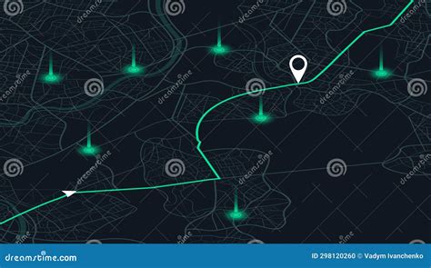 Track Navigation Pins On Isometric Street Maps Navigate Mapping