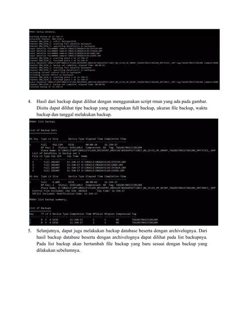 Dokumentasi Komparasi Incremental Backup Oracle Dengan Mysql Pdf