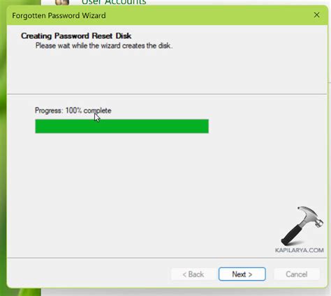 create a password reset disk in windows 11