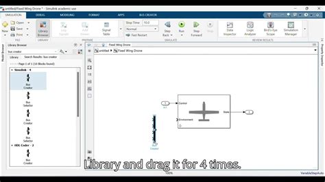 low fidelity fixed wing drone model simulation using matlab simulink