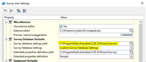 Solved Edit Setup In Survey Database Autodesk Community