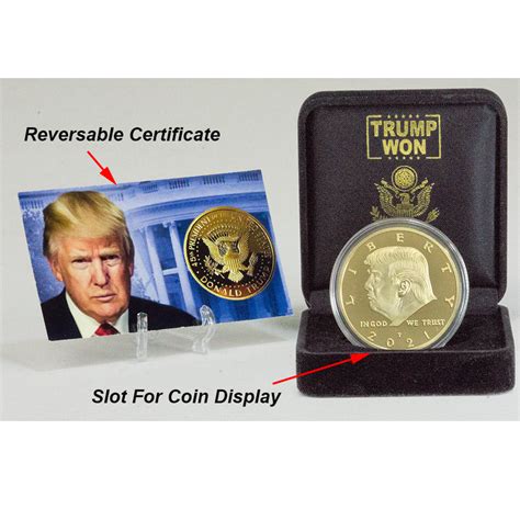Trump Won 2021 Save America Donald Trump Gold Coin Official Snowflak