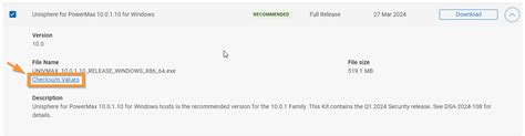 How To Check The Sha 256 Checksum Unisphere For Powermax Dell Turks