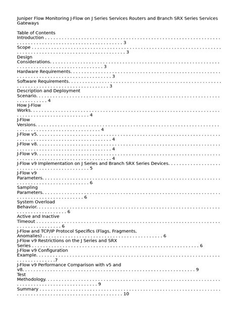 Juniper Flow Monitoring Pdf