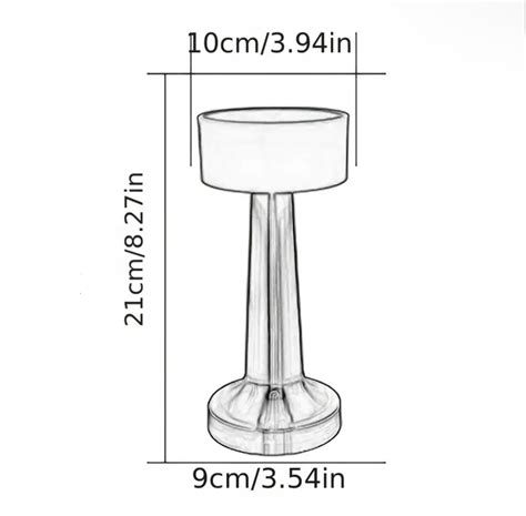 Rechargeable Touch Sensor Led Metal Lamp