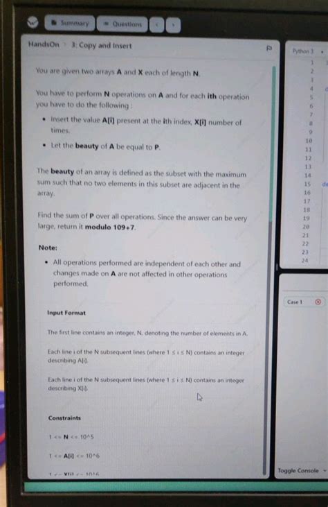 Summary Questions Handson 3i Copy And Inseit StudyX