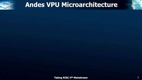 Andes Technology Corporation On Linkedin Andes Risc V Vector Cpu Microarchitecture