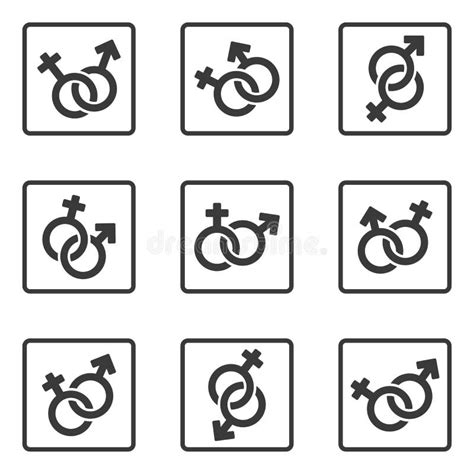 Icons With A Cross Stock Vector Illustration Of Symbol 56698631