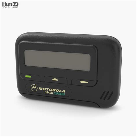 Motorola Bravo Express Pager 3d Model Download Motorola On