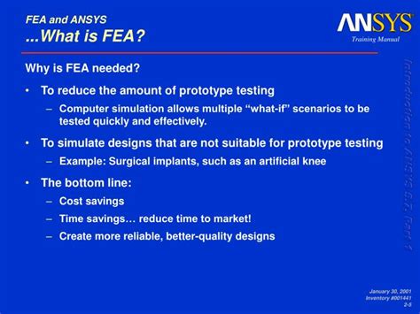 Ppt Fea And Ansys Powerpoint Presentation Id3695703