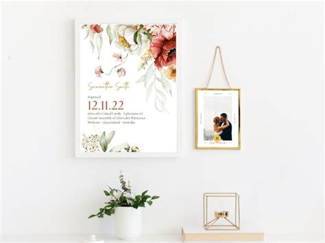 Jw Baptism T Baptism Print Template For Jehovahs Etsy