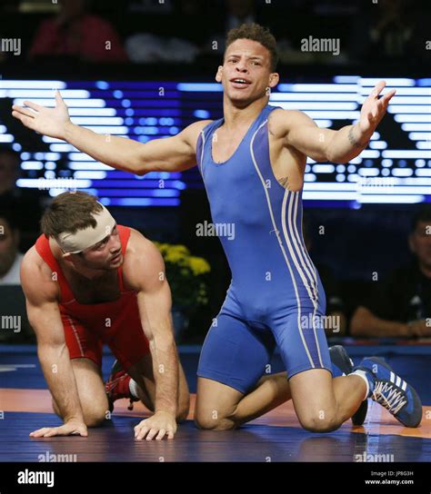 Cubas Ismael Borrero R Celebrates As He Beat Azerbaijans Rovshan