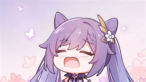 Keqing Genshin Impact Chibi Aw Dw 77 By Anitoonwallpaper On Deviantart