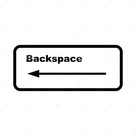 Backspace Button Icon Stock Illustration Illustration Of Click 288156260