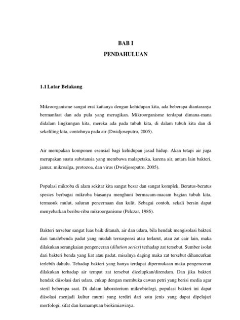 Metode Isolasi Mikroba Pdf