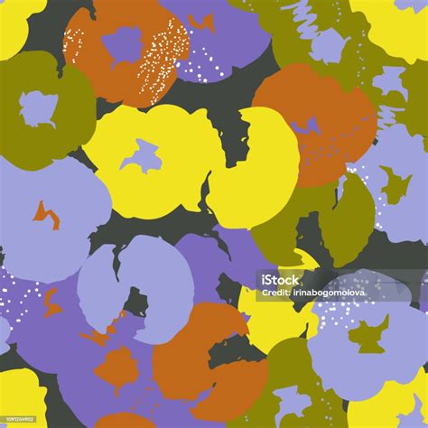 추상 회화 보편적인 자유 꽃 완벽 한 패턴입니다 배경 카드 배너 포스터 표지 초대장 직물 머리글 또는 안내 책자에 대 한 그래픽 디자인 0명에 대한 스톡 벡터 아트 및 기타