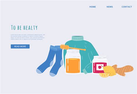 홈 감기 및 독감 감염 치료 및 치료 플랫 벡터 그림입니다 가정 생활에 대한 스톡 벡터 아트 및 기타 이미지 가정 생활 감기와 독감 건강관리와 의술 Istock