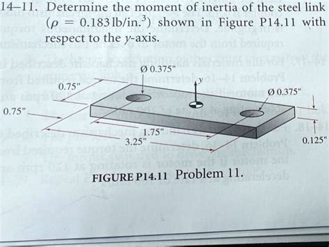 142̆01311 Determine The Moment Of Inertia Of The Steel Link ρ 0183 Lbin3 Shown In