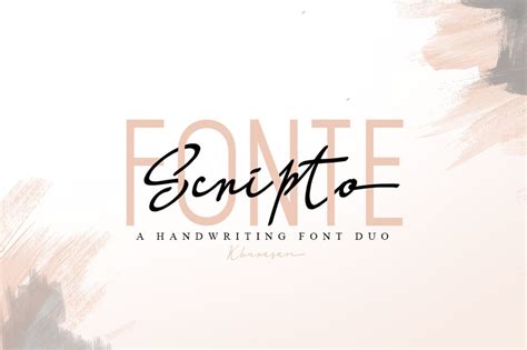 Item Scripto Fonte Font Duo By Khurasan Shared By G4ds