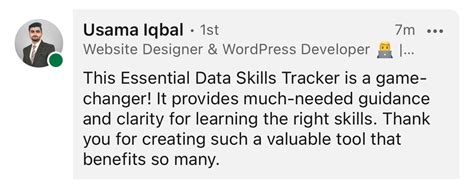 The Essential Data Skills Tracker