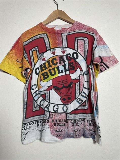 【傷や汚れあり】90s Chicago Bulls T Shirt Vintage シカゴ・ブルズ ヴィンテージ Tシャツ 古着 Nba