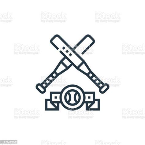 야구 컨셉의 야구 아이콘 벡터 야구 편집 스트로크의 얇은 라인 그림 웹 및 모바일 앱 로고 인쇄 미디어에 사용하기 위한 야구