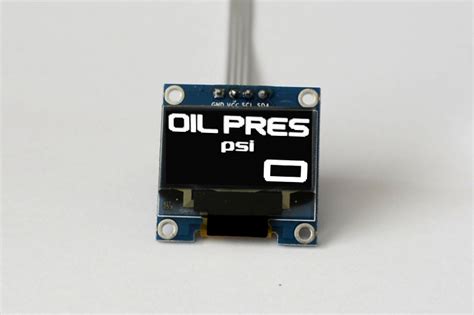 Oled Digital Single Oil Pressure Gauge With Large Digits Zada Tech