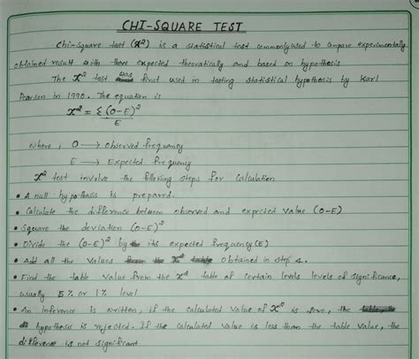 Chi Square Test Biostatistics Bsc Botony Studocu
