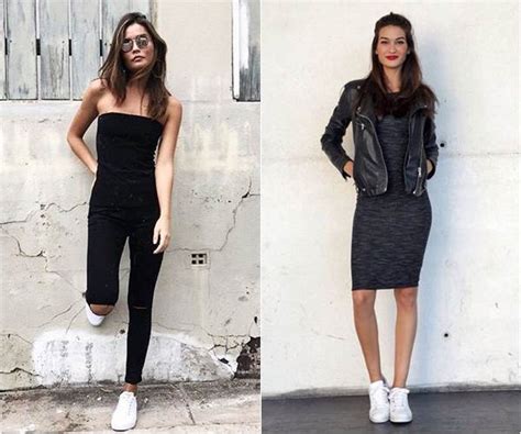 30 ลุคแฟชั่นผู้หญิงชิคๆ ที่เข้ากันกับรองเท้าผ้าใบสีขาว Ladyissue เว็บรีวิวเครื่องสำอาง ชุมชน