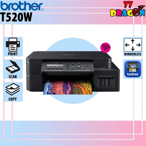 Brother Dcp T W In Wifi Ink Tank Inkjet Printer Print Scan Copy Wifi Airprint T W