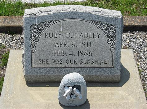 Ruby D Hadley 1911 1986 Find A Grave Memorial
