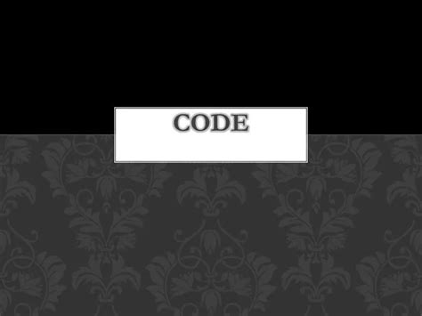 PPT CODE PowerPoint Presentation Free Download ID 1692505