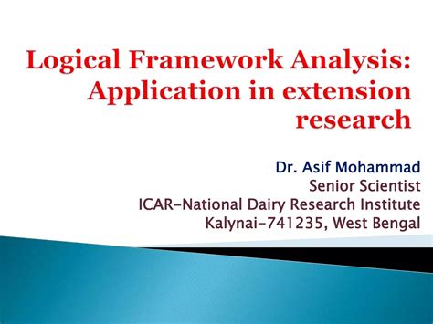 Logical Framework Analysis Pptx