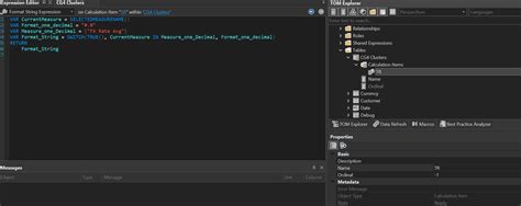 Incorrect Dax Syntax Error In Calculation Groups Format Expression · Issue 544 · Tabulareditor
