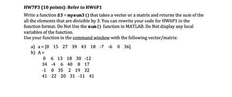 Solved Matlab Question The Code I Wrote Below Is From My