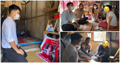 လှိုင်သာယာမှာ ကျဆုံးသွားတဲ့ သူရဲကောင်းတွေရဲ့ မိသားစုကို အလှူငွေများ သွားရောက်လှူဒါန်းရင်း