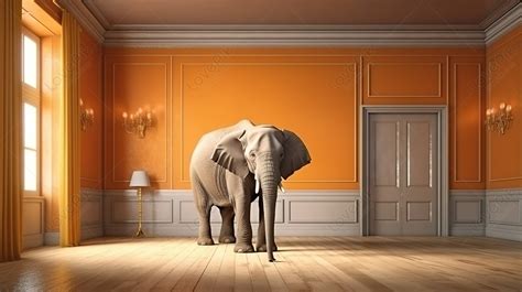 상상력이 풍부한 3d 렌더링 독특한 공간 배경 속의 한 마리 코끼리 상상력 배경 3d 공간 배경 한 배경 이미지 Hd 상상력 3d 공간 한 배경 사진 무료