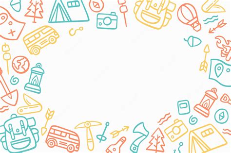 손으로 그린 모험 배경 무료 벡터