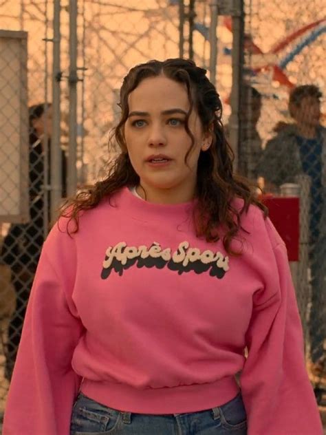 Cobra Kai Season Mary Mouser Pink Sweatshirt Texas Jackets