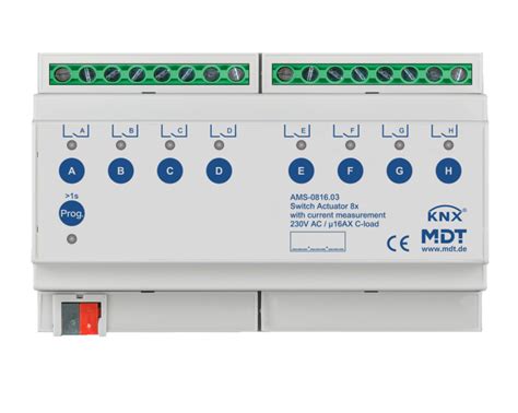 MDT KNX Switch Actuator Channel SU MDRC A V AC C Load Standard Current
